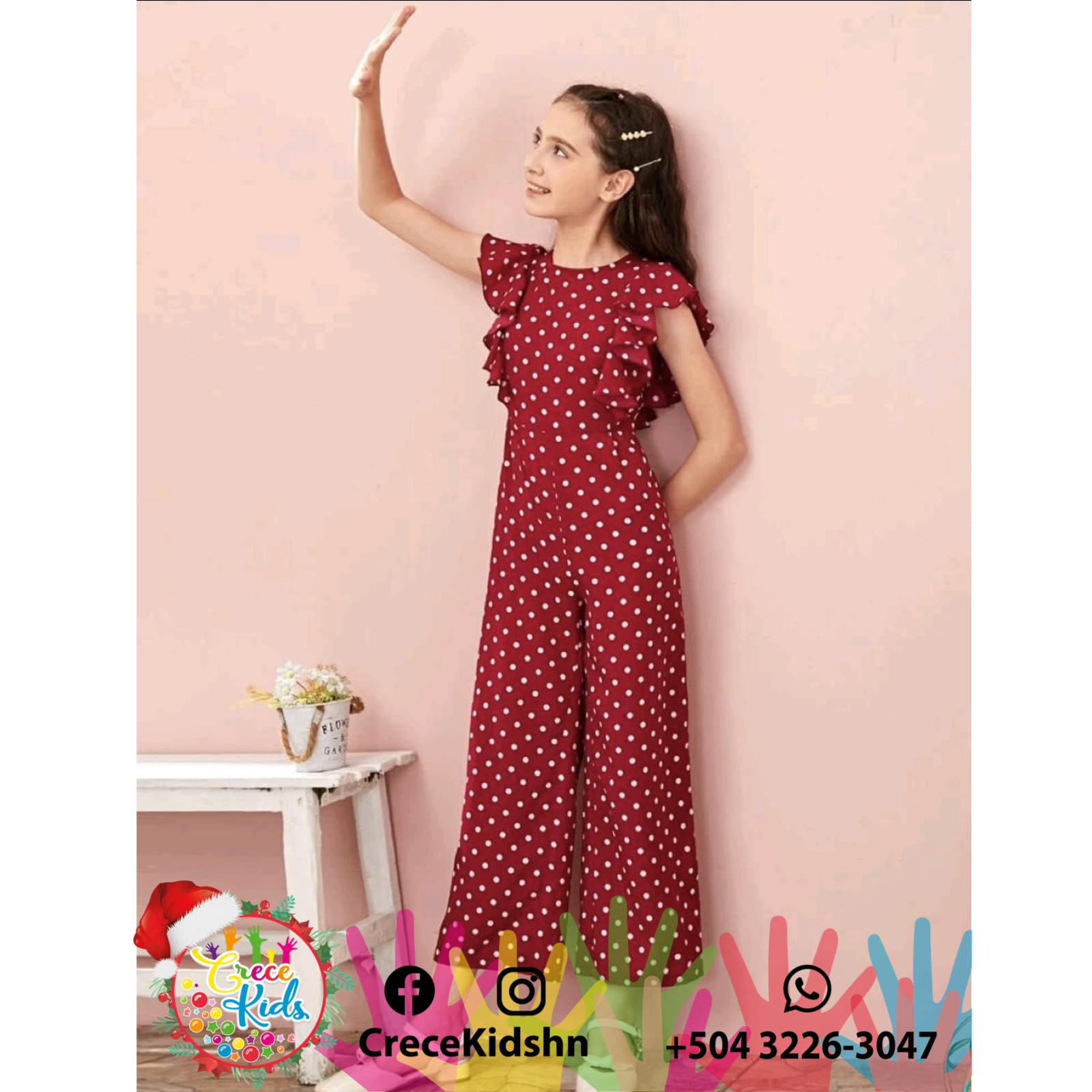 Jumper rojo de puntos – Crece Kids