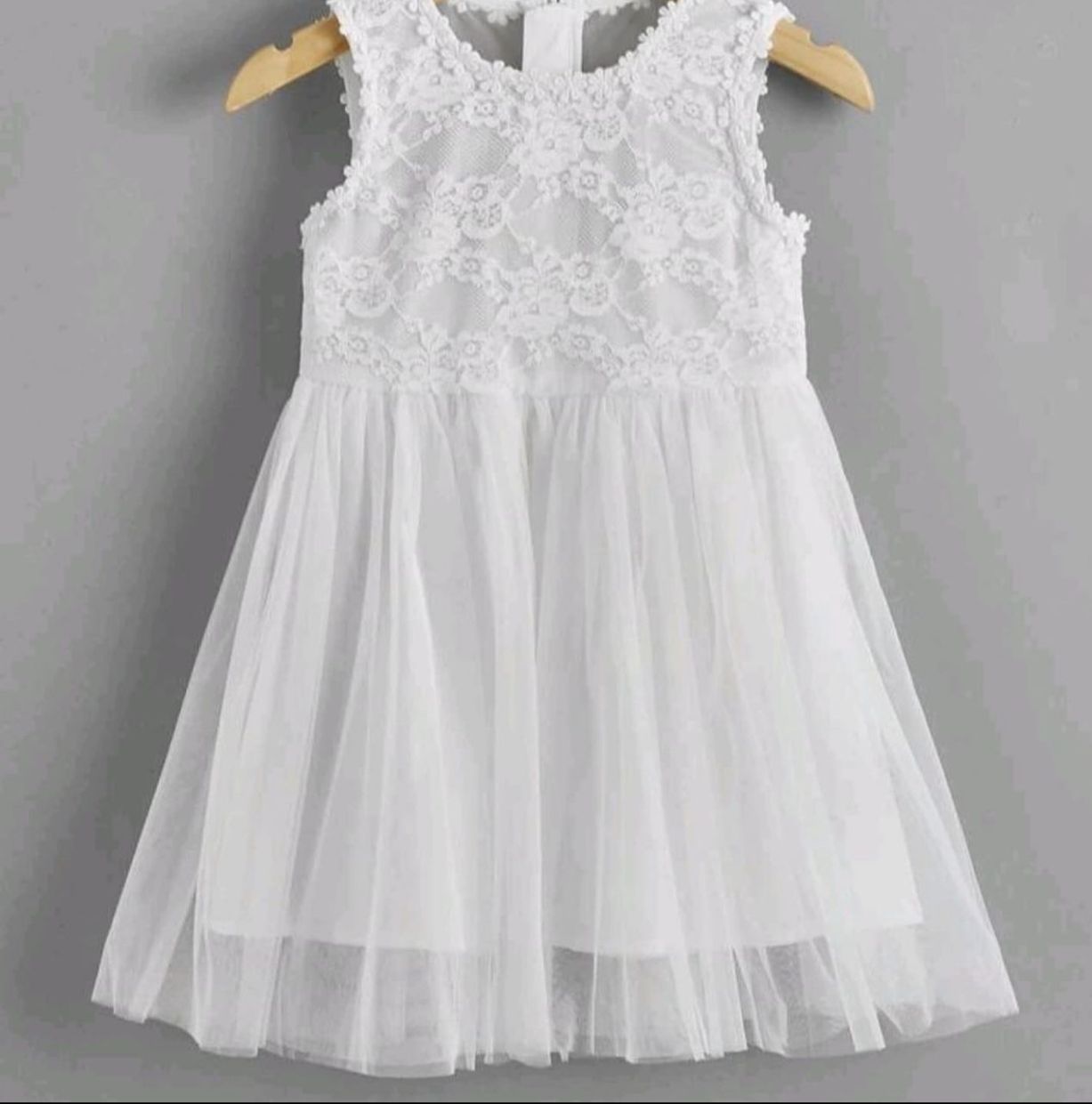 vestido blanco con chongo atras – Crece Kids